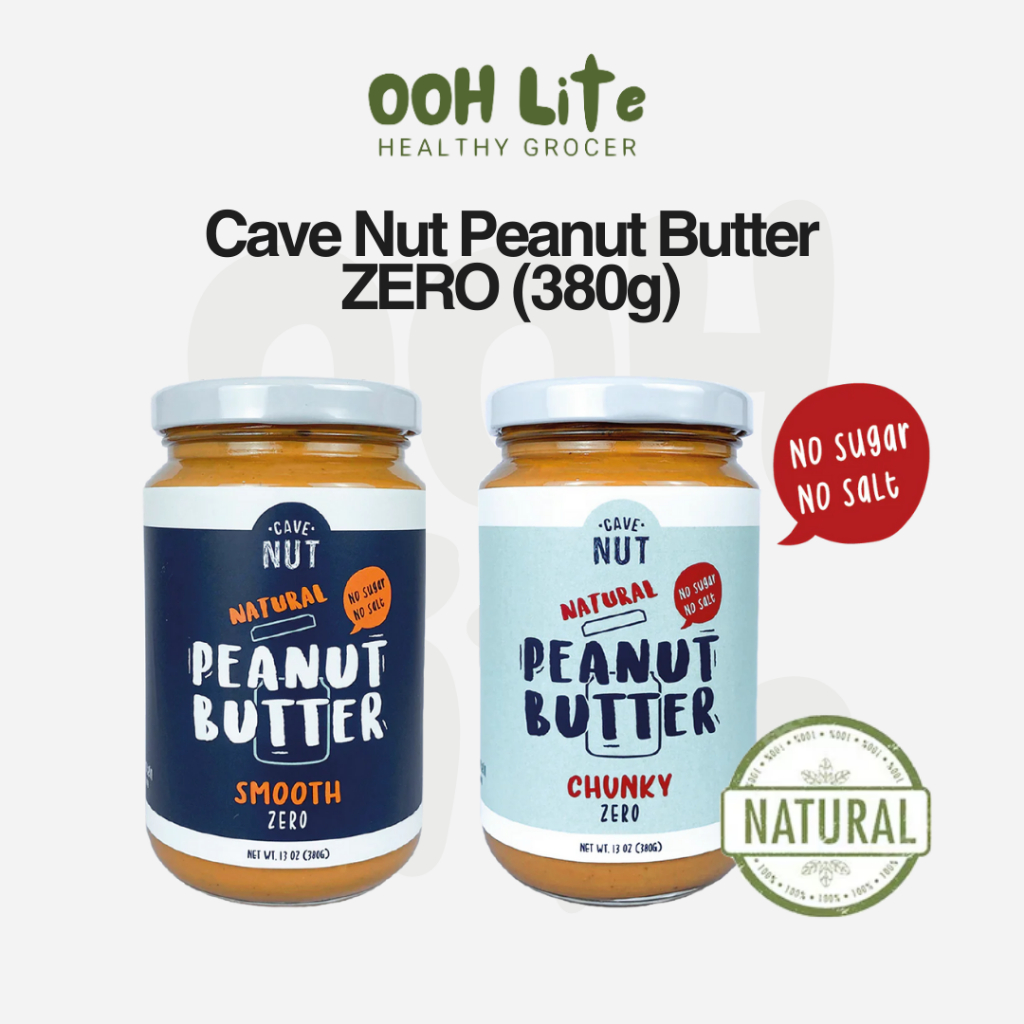 [No Sugar] Cave Nut Peanut Butter Zero [Weight Loss, Keto] | Shopee ...