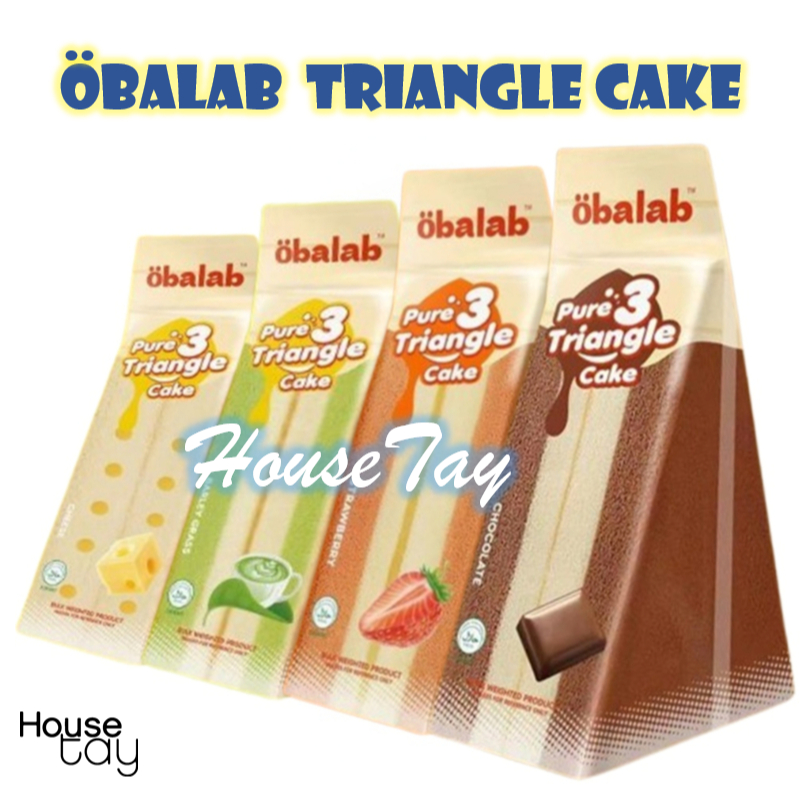 OBALAB Triangle Cake 100g ( Chocolate, Cheese, Strawberry, Barley ...