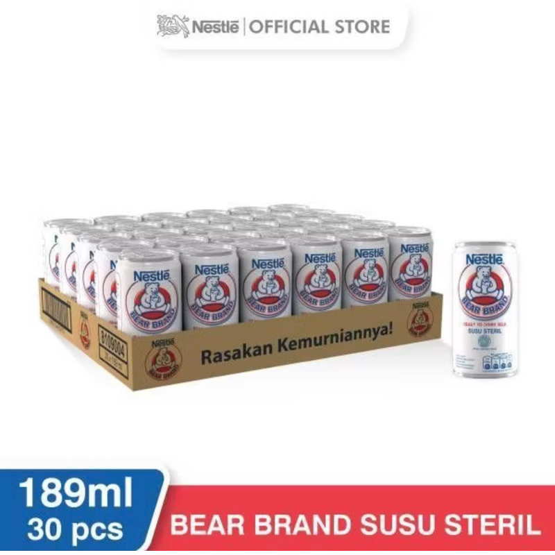 🔥Ready🔥Susu Beruang /Bear Brand /Nestle /susu asli Indonesia 🇮🇩(30Tin ...