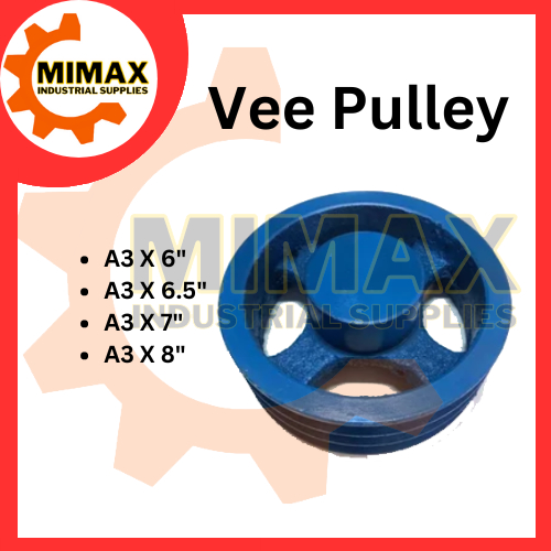 A3 x 6'' ~ A3 x 8'' Vee Pulley ( Heavy Duty Pulley ) | Shopee Malaysia
