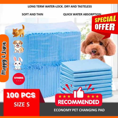 [Moppy&Luna] 100pcs Pet Diaper Size S Training Pet Urine Pad Dog Cat ...
