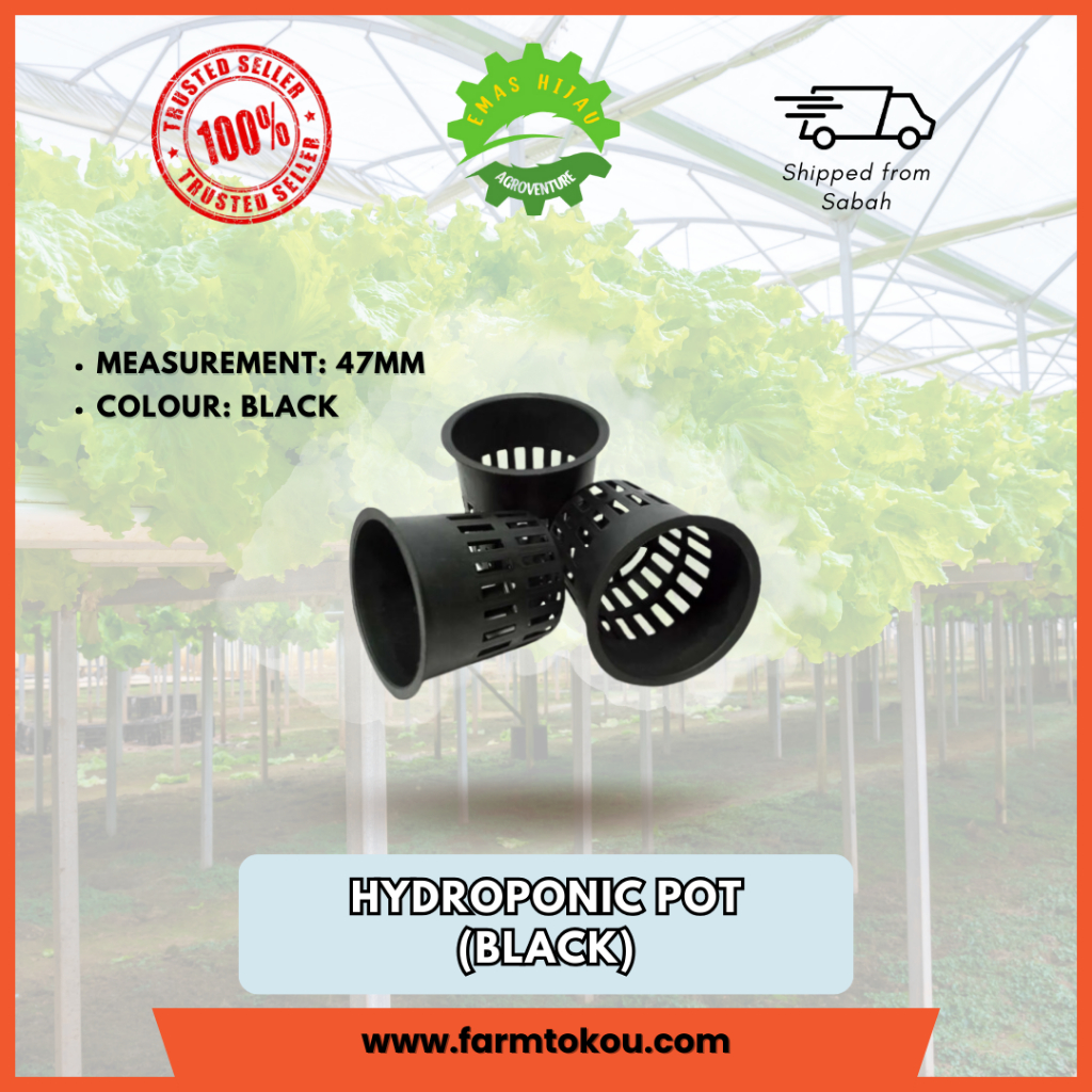 [READY STOCK] HYDROPONIC POT (BLACK) | Shopee Malaysia