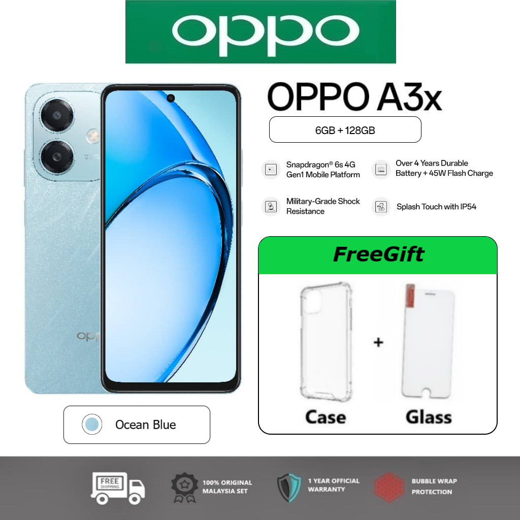 OPPO A3x Smartphone (SnapDragon 6s 4G Gen1) | 5100mAh Battery 45W ...