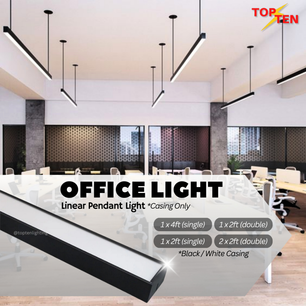 Lampu Hiasan Gantung Kalimantan T8 Linear Office Pendant Light Fitting ...