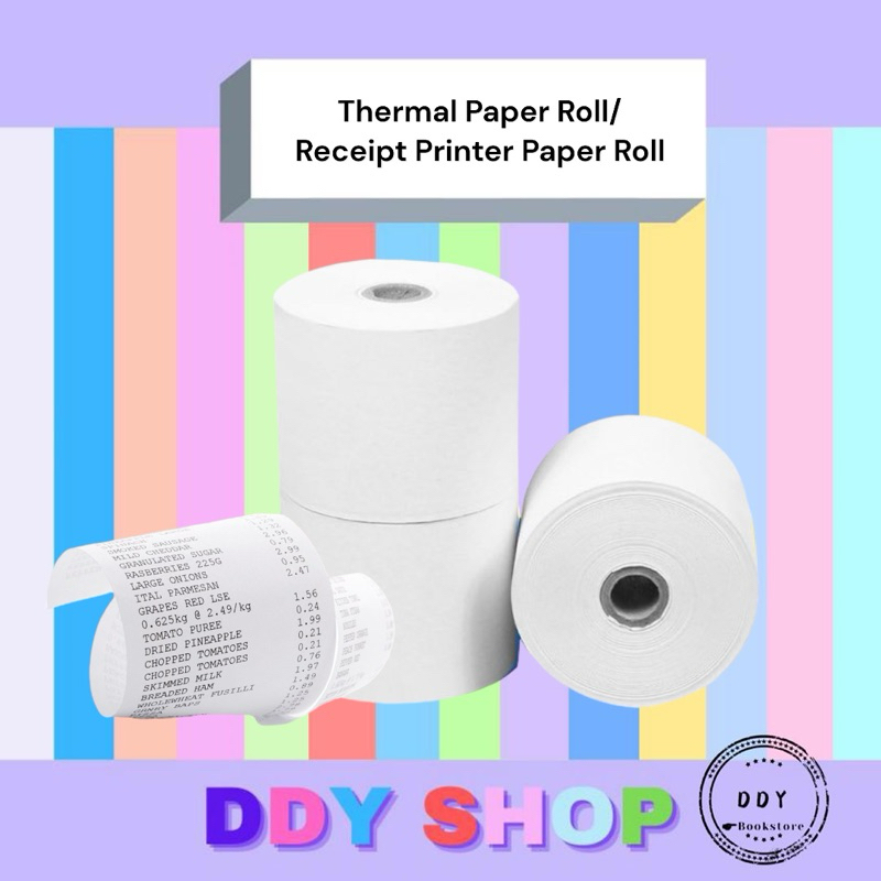 Thermal Paper Roll/ Receipt Printer Paper Roll (1pc) | Shopee Malaysia