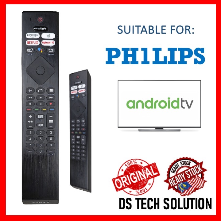 ORIGINAL PHILIPS SMART ANDROID TV REMOTE CONTROL REPLACEMENT WITH ...