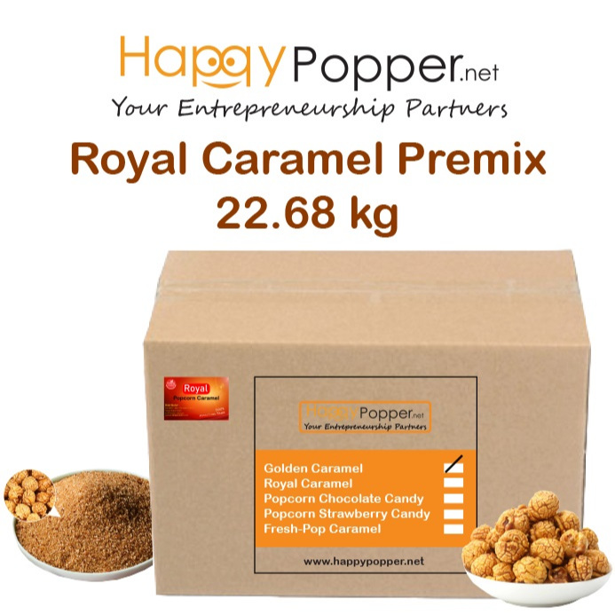 Happypopper Original Pure Popcorn Tepong Royal Sugar Caramel Flavour ...