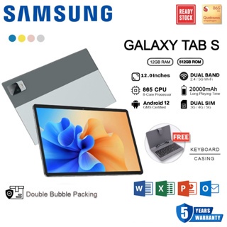 Samsung Galaxy Tab S 12Inch 2024 12GB RAM + 512GB ROM Smart Tablet Dual ...