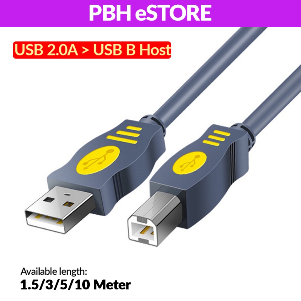 USB 2.0 A to USB B Host Male to Male Cable for MIDI Piano Keyboard to ...