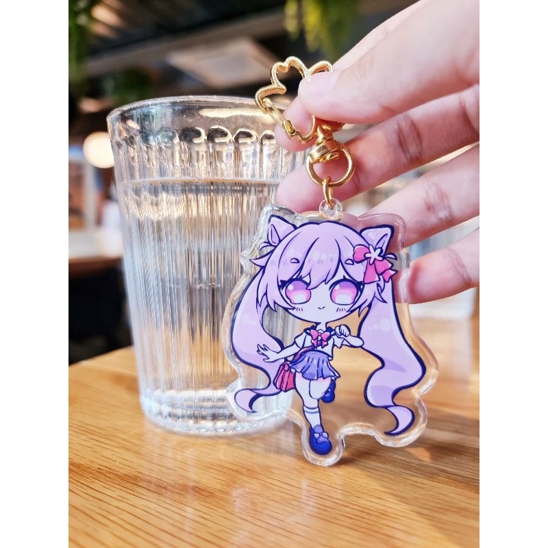 Genshin Impact School Girls fanmade merch keychain | Shopee Malaysia
