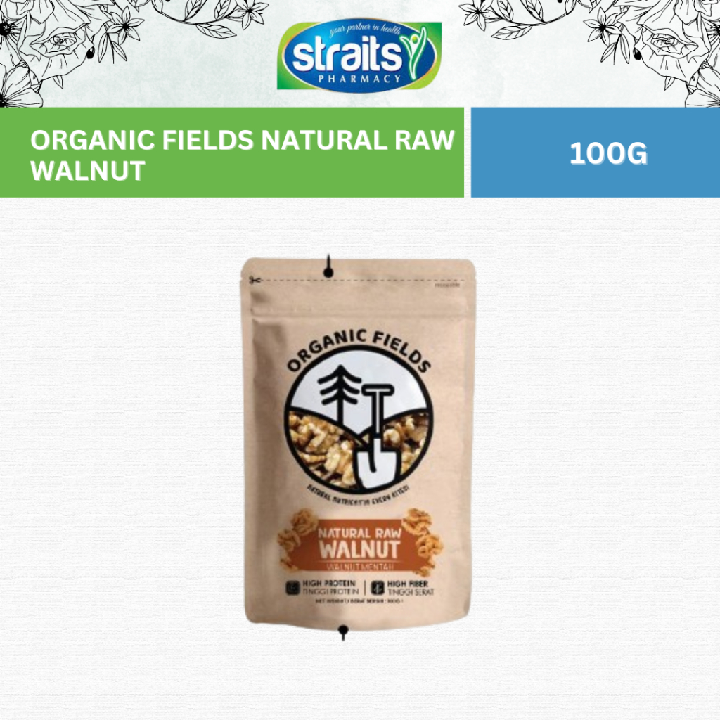 ORGANIC FIELDS NATURAL RAW WALNUT 100G | Shopee Malaysia
