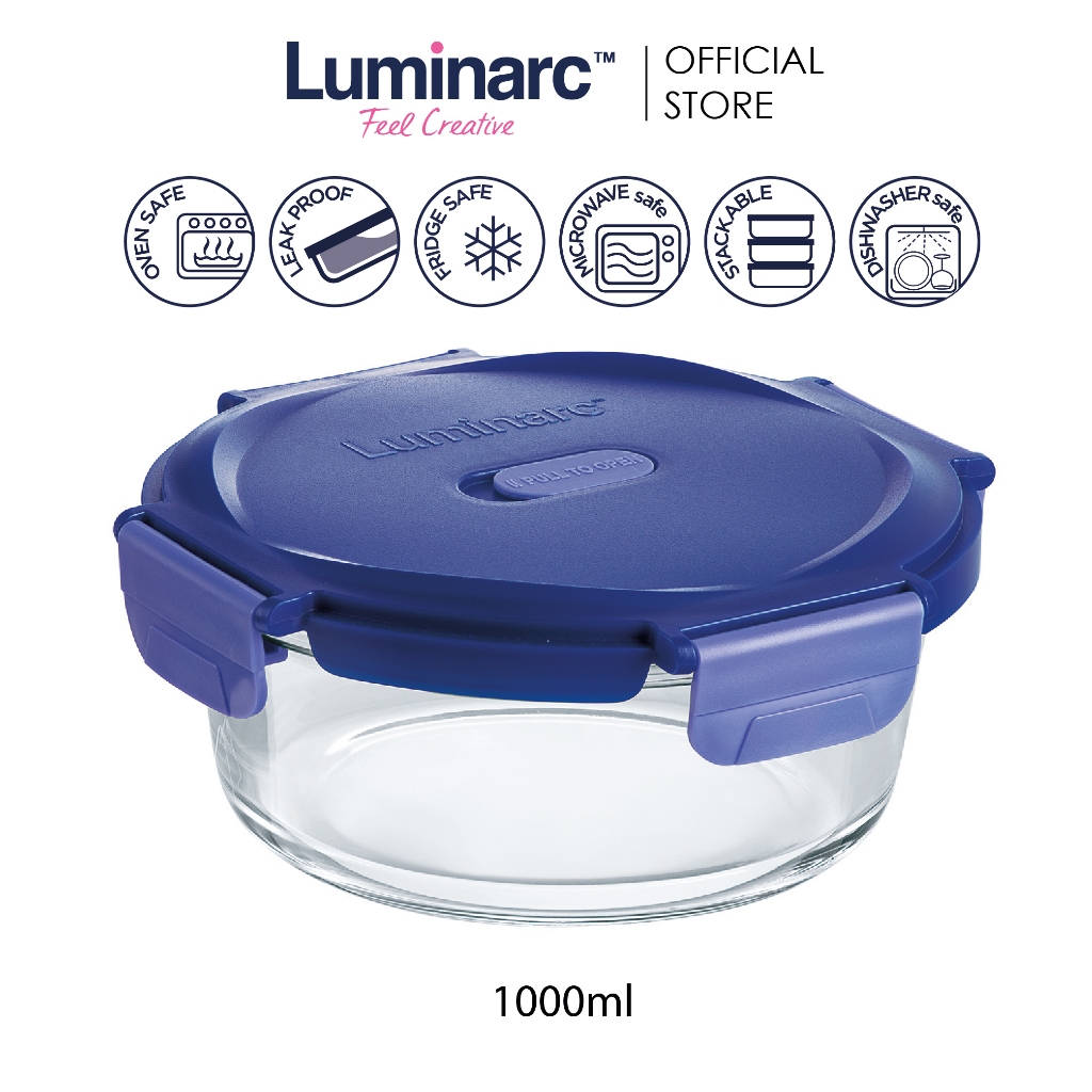 LUMINARC PURE BOX PUTINA ROUND 1000ML / V6454 | Shopee Malaysia