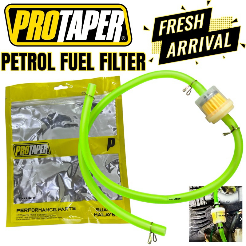 PROTAPER UNIVERSAL PETROL FILTER WITH HOSE RACING FUEL FILTER TANGKI ...
