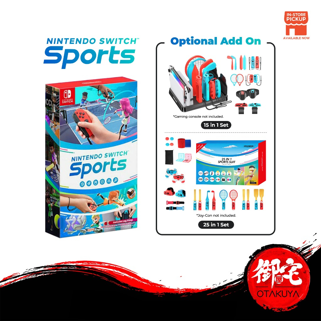 【3.3 SALE】Nintendo Switch Sports Bundle with Leg Strap (English Chinese ...