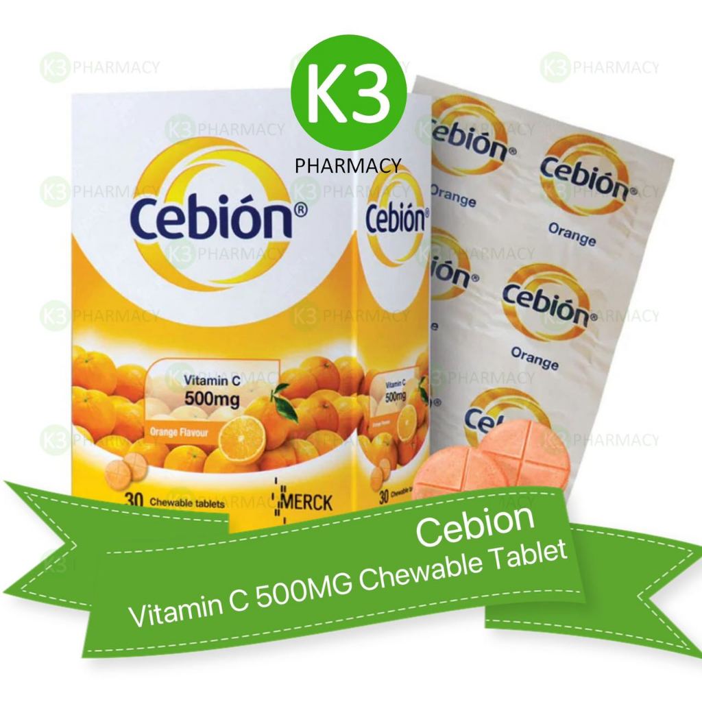 Cebion Vitamin C 500MG CHEWABLE Tablet (30 Biji) | Shopee Malaysia