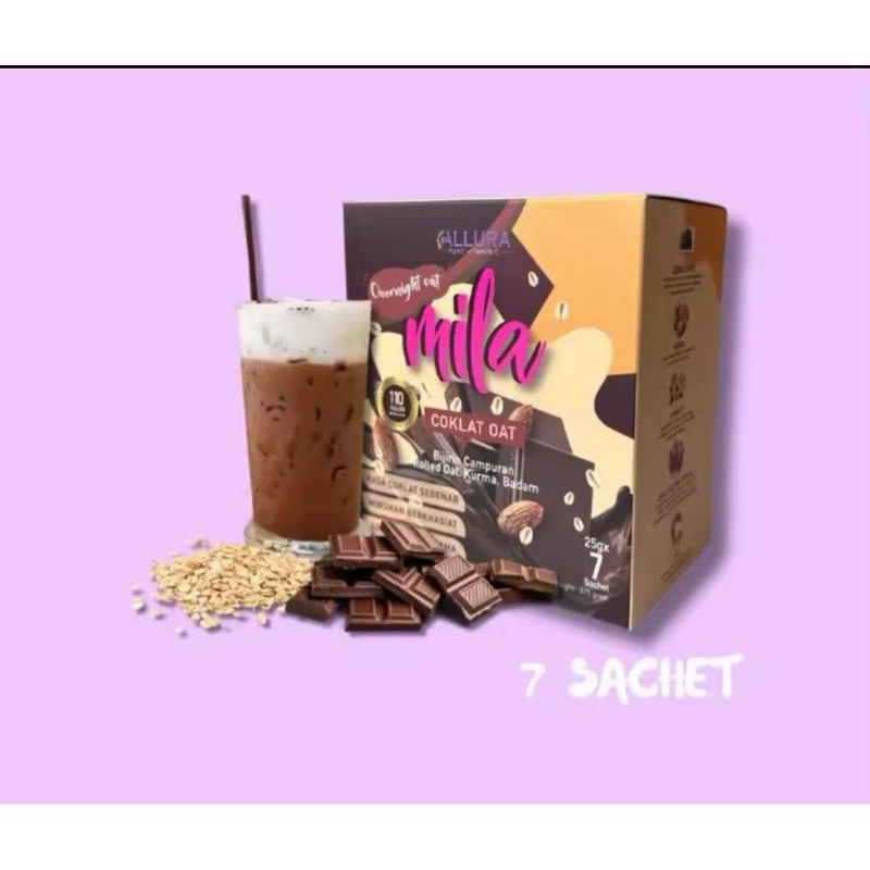 ALLURA MILA COKLAT OAT SLYM ORIGINA 7pek | Shopee Malaysia