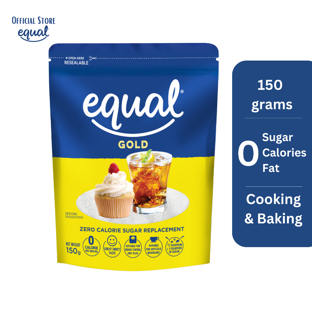 EQUAL GOLD Sugarly 150g, Zero Calorie Sweetener | Shopee Malaysia