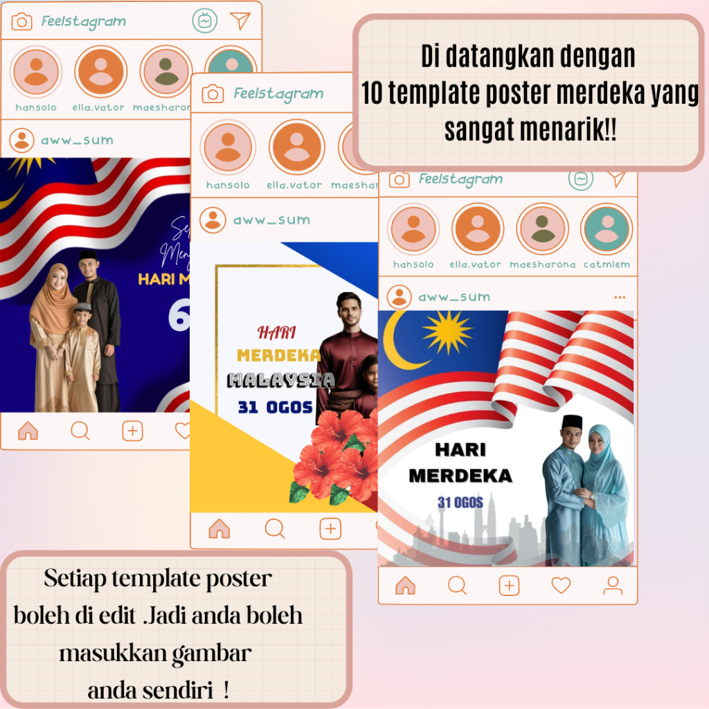 Digital product poster merdeka | Shopee Malaysia