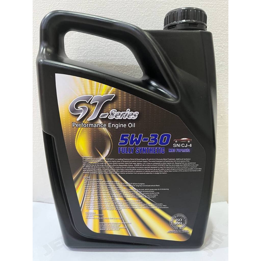 GT Engine Oil, Fully Synthetic 5W-30 SN-CJ4 with MAS Formula | Shopee ...