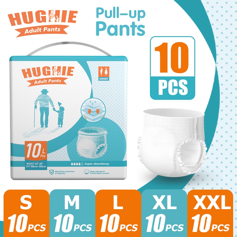 【NEW】Hughie Lightweight Adult Diaper High Absorption 2000CC S/M/L/ XL ...