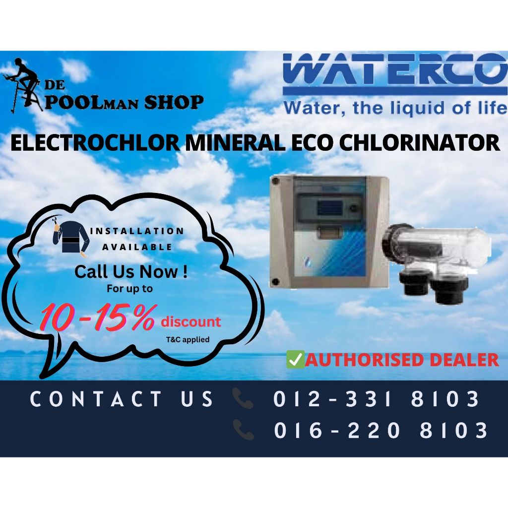 WATERCO Electrochlor Mineral Eco 2500 - Water Pool Chlorinator | Shopee ...