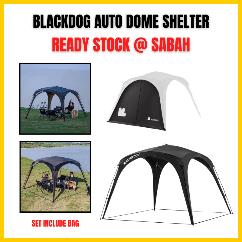 [SABAH] Blackdog Auto Dome Tarp Sunshades Rainproof Shelter Tent Black ...