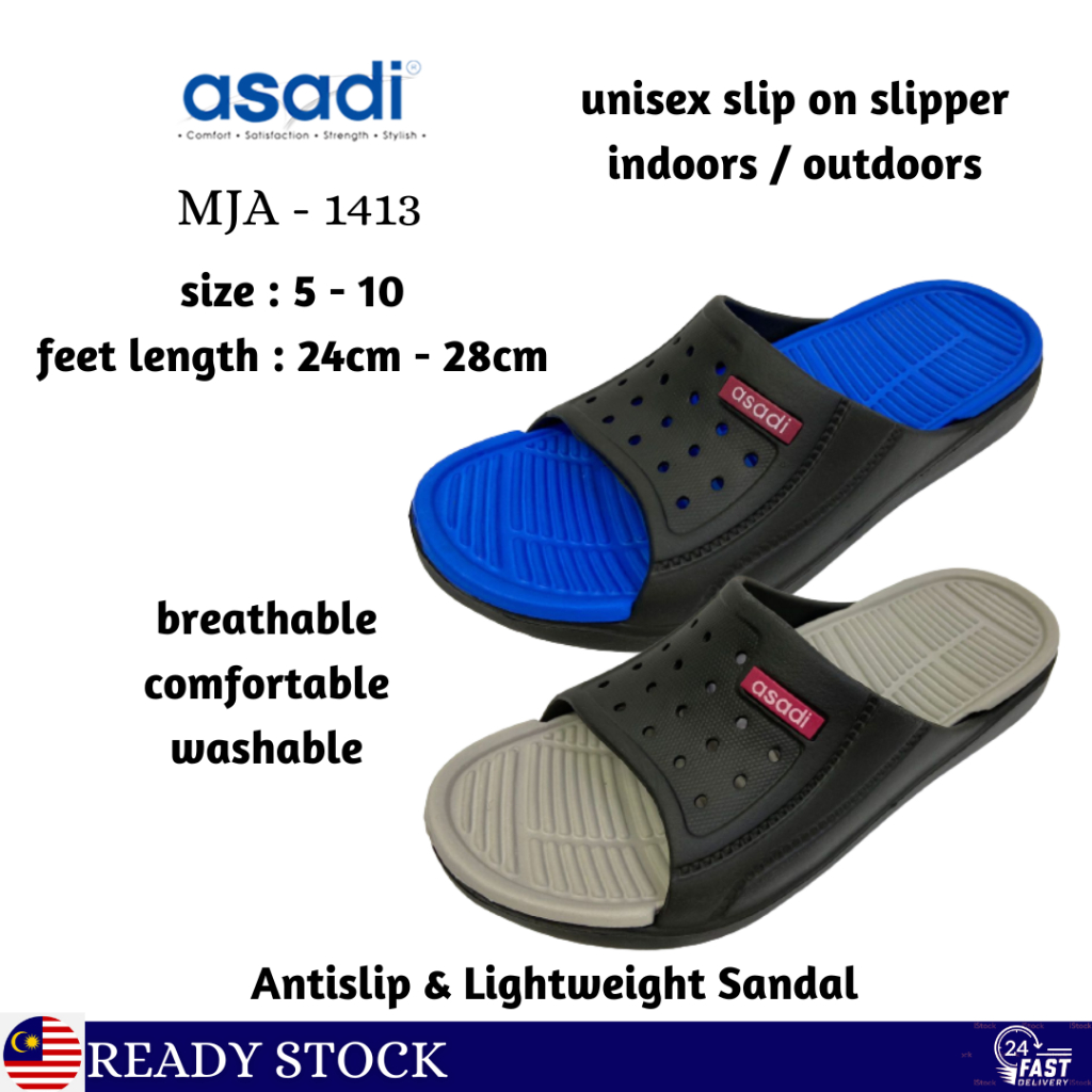 ASADI Comfort Slip On Slipper MJA - 1413 | Selipar ASADI bathroon ...