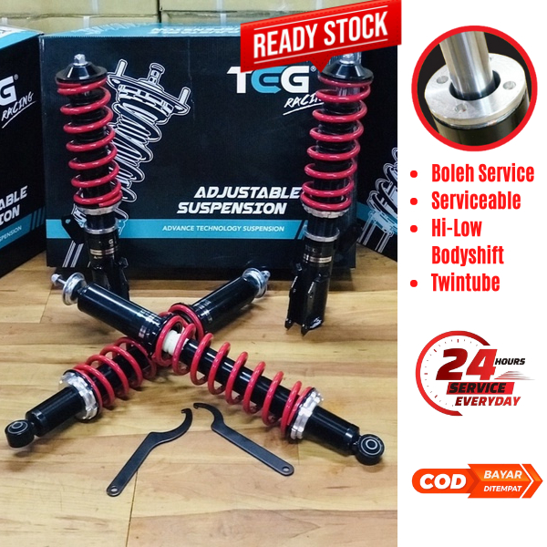 🔥BOLEH SERVICE🔥 Perodua Bezza/Axia TEG RACING Adjustable Suspension Set ...
