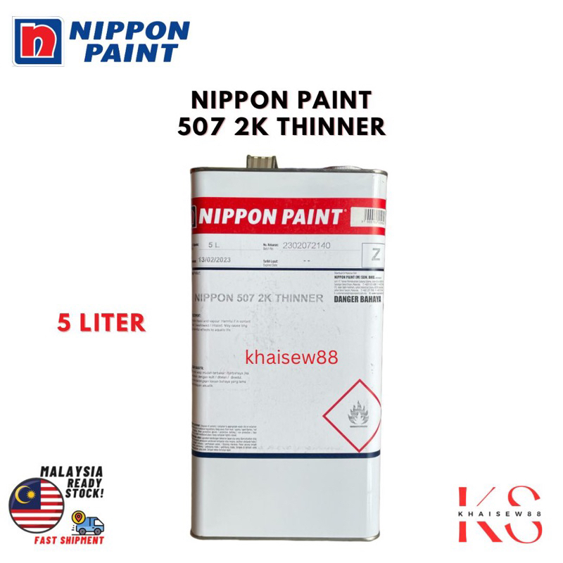 NIPPON Paint 507 2K Slow Thinner -5LT | Shopee Malaysia