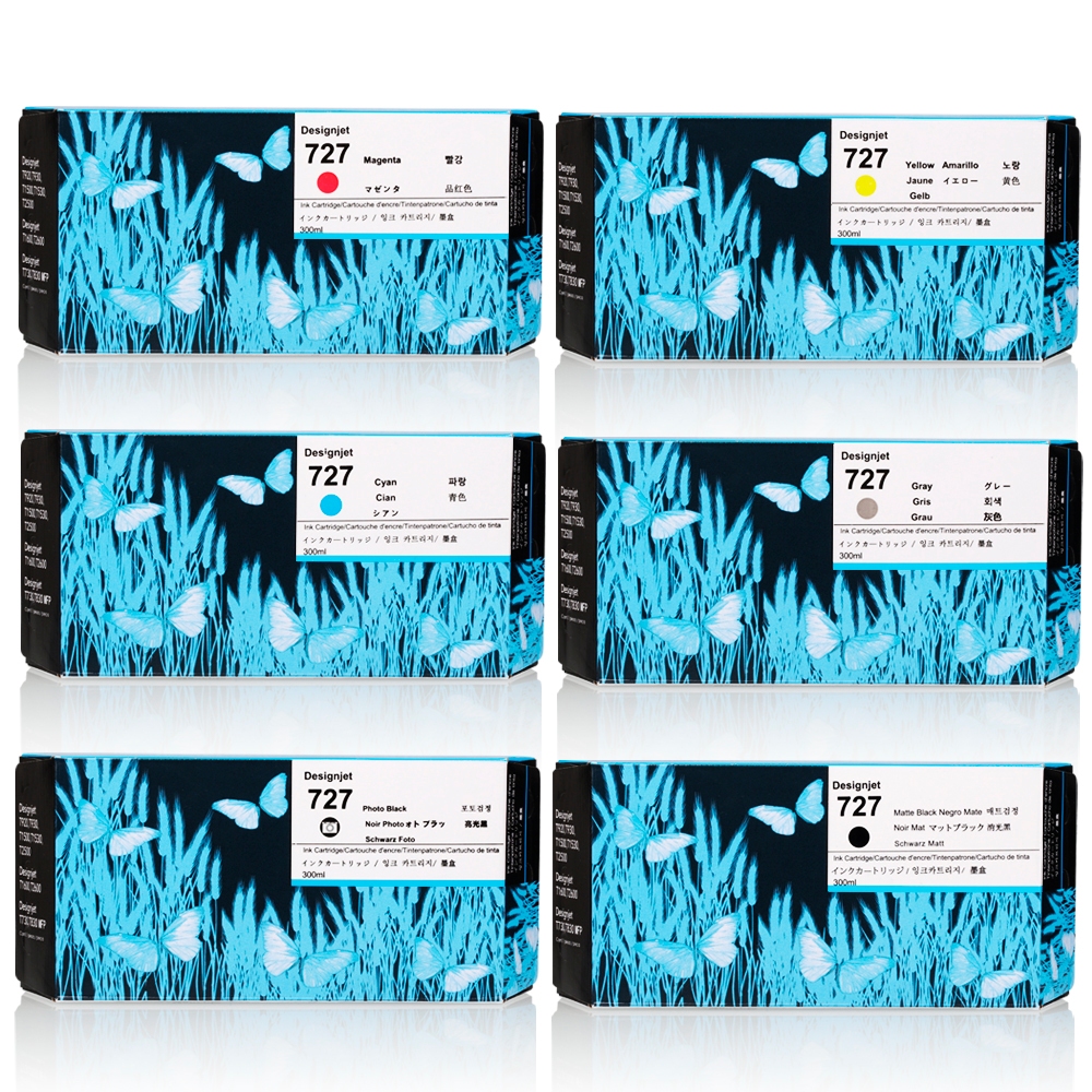 HP 727 Ink Cartridge 300ML With Full Ink HP727 For HP DesignJet T920 ...