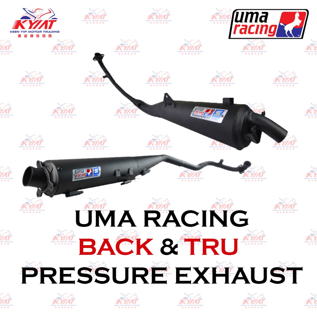 UMA RACING BACK & TRU PRESSURE EXHAUST | Shopee Malaysia
