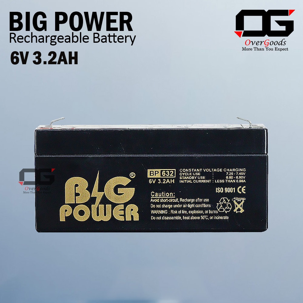 ( NO supply to SABAH & SARAWAK ) Rechargeable Battery BP 632 BIG Power ...
