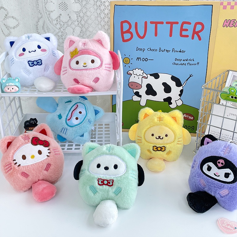 Stok Sedia Ada Fatty Kuromi Cartoon Melody Cute Plush Keychain Lanyard ...