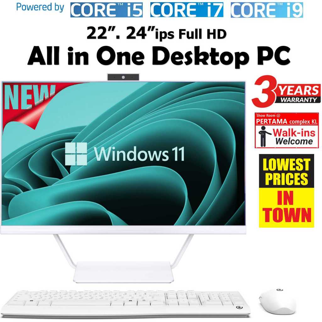 🌟2025 NEW MODEL All in one Desktop PC🌟 Intel core i9/i7/i5 all in one ...