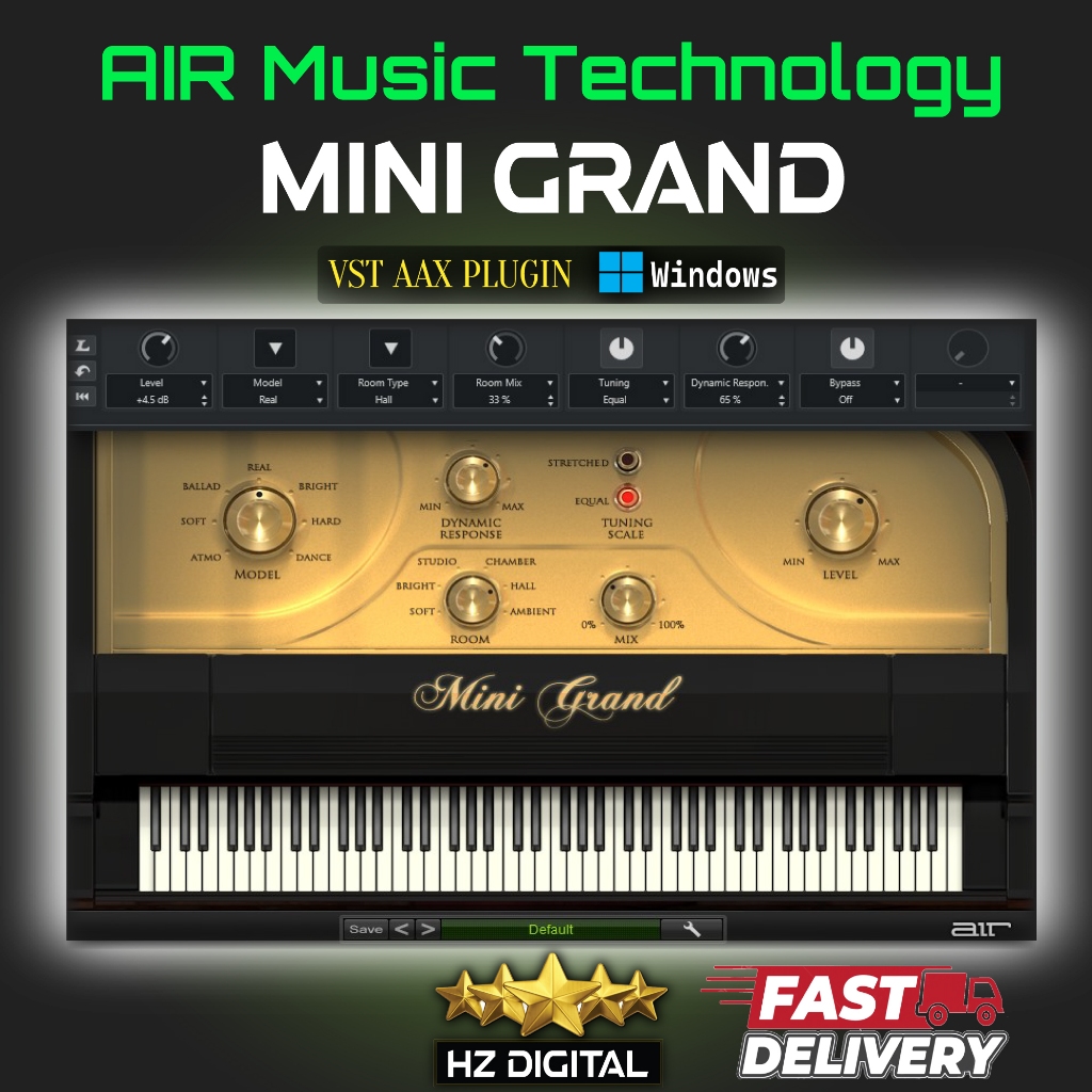 AIR Music Technology MINI GRAND Acoustic Grand Piano Midi Effect VST ...
