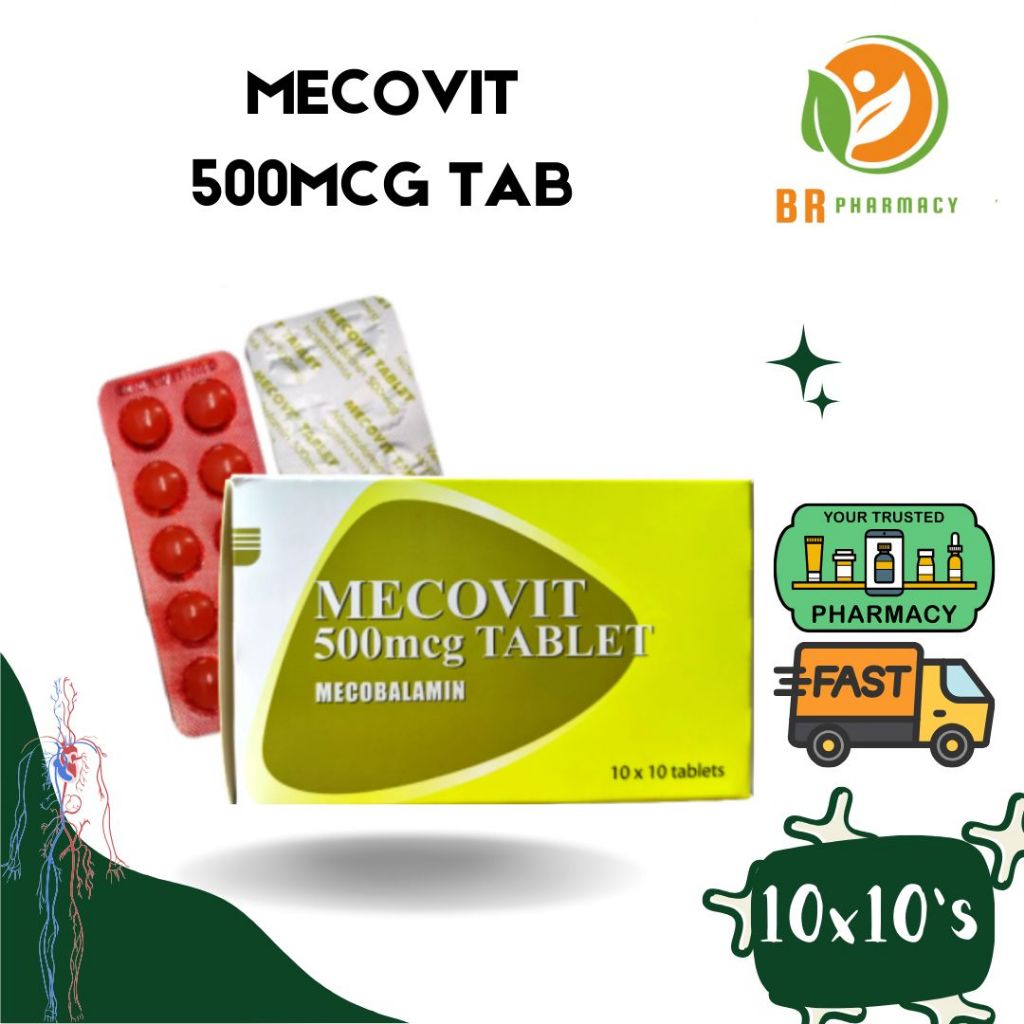 Mecovit 500mcg Tablet Mecobalamin 10strips (100 tablets) | Shopee Malaysia