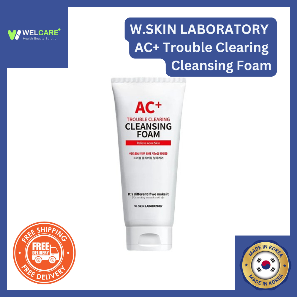 W.SKIN LABORATORY AC+ Trouble Clearing Cleansing Foam | Acne Cure ...