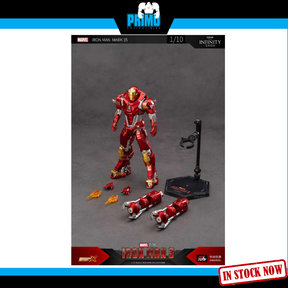 ZD TOYS - Iron Man - Mark 35 Red Snapper 1/10 scale Action Figure (Non ...