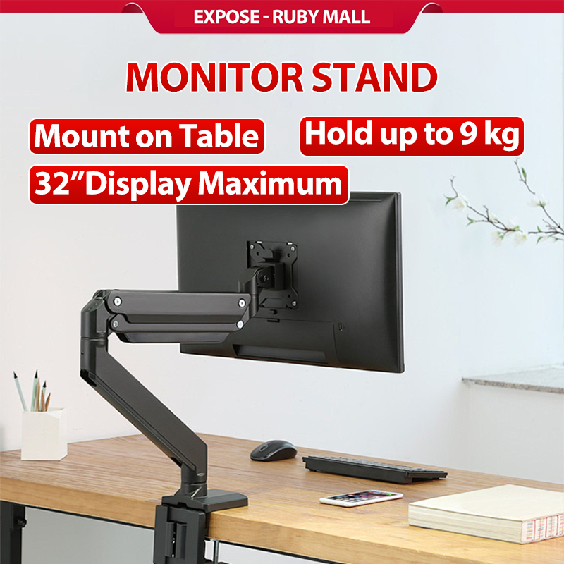 Monitor Stand 32 Inch Monitor Arm Djustable Single Computer Monitor Arm ...