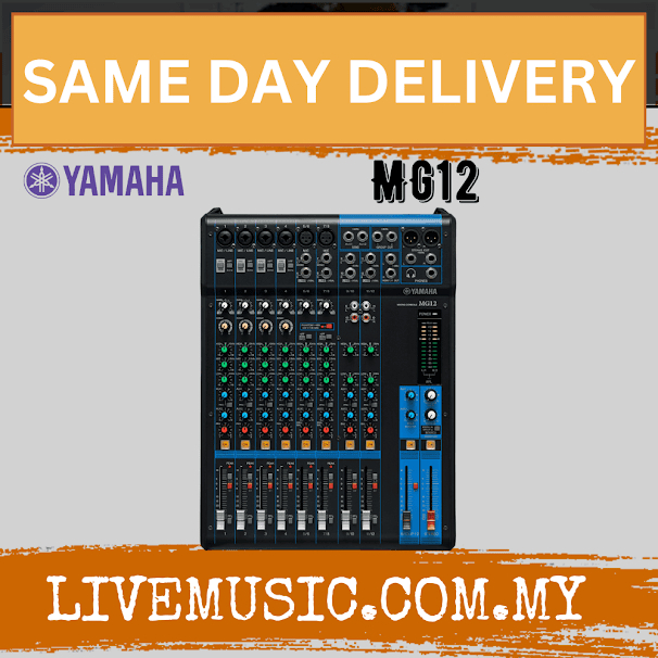 Yamaha MG12 Mixer 12-channel Stereo Analog Mixing Console Mixers (MG 12 ...