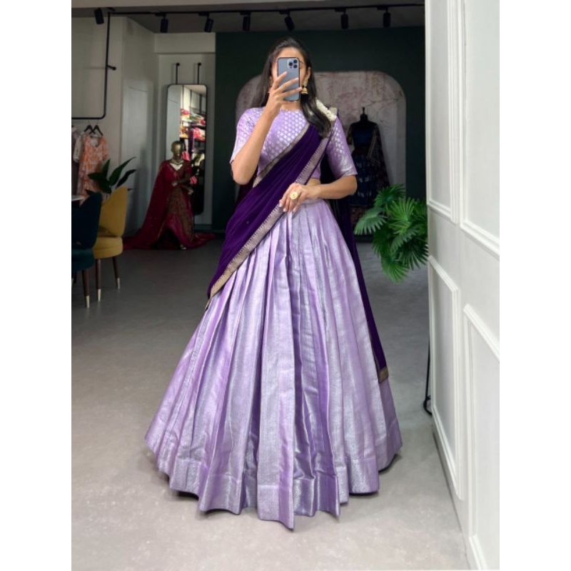 ready to wear pavadai thavani set | Shopee Malaysia