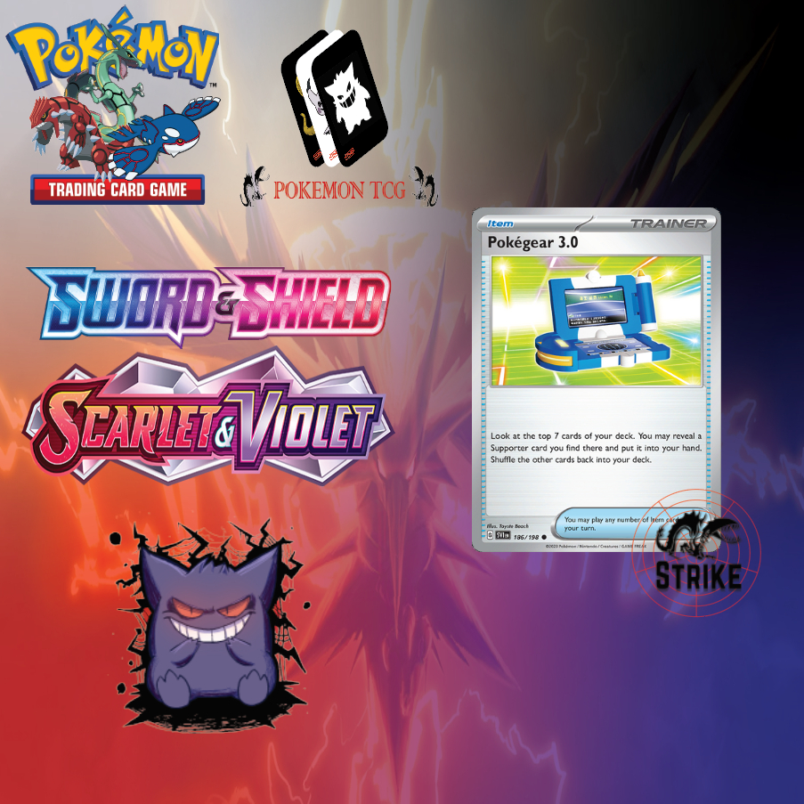 Pokemon Trainer Card - Pokegear 3.0 186/198 Scarlet Violet sv01 ...
