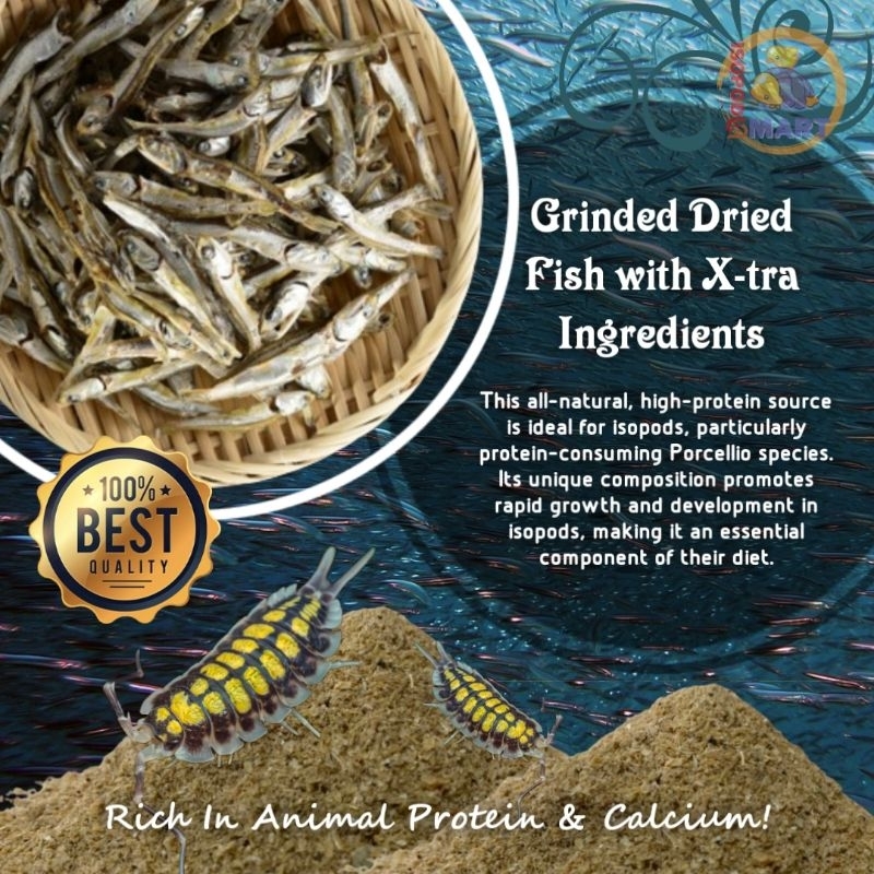 [Ready Stock] Grinded Dried Fish with Extra Ingredients for Isopods ...