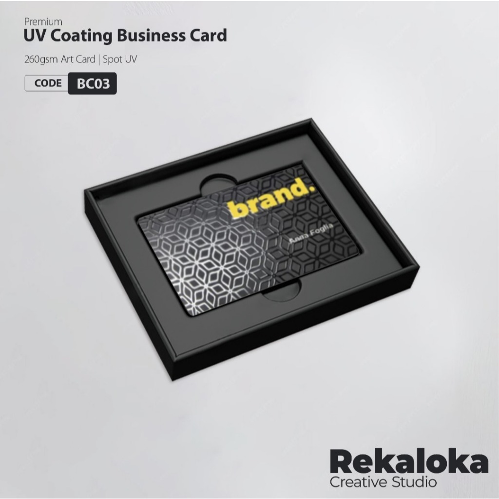 Spot UV Business Card / Name Card with Finishing Spot UV + Matt ...