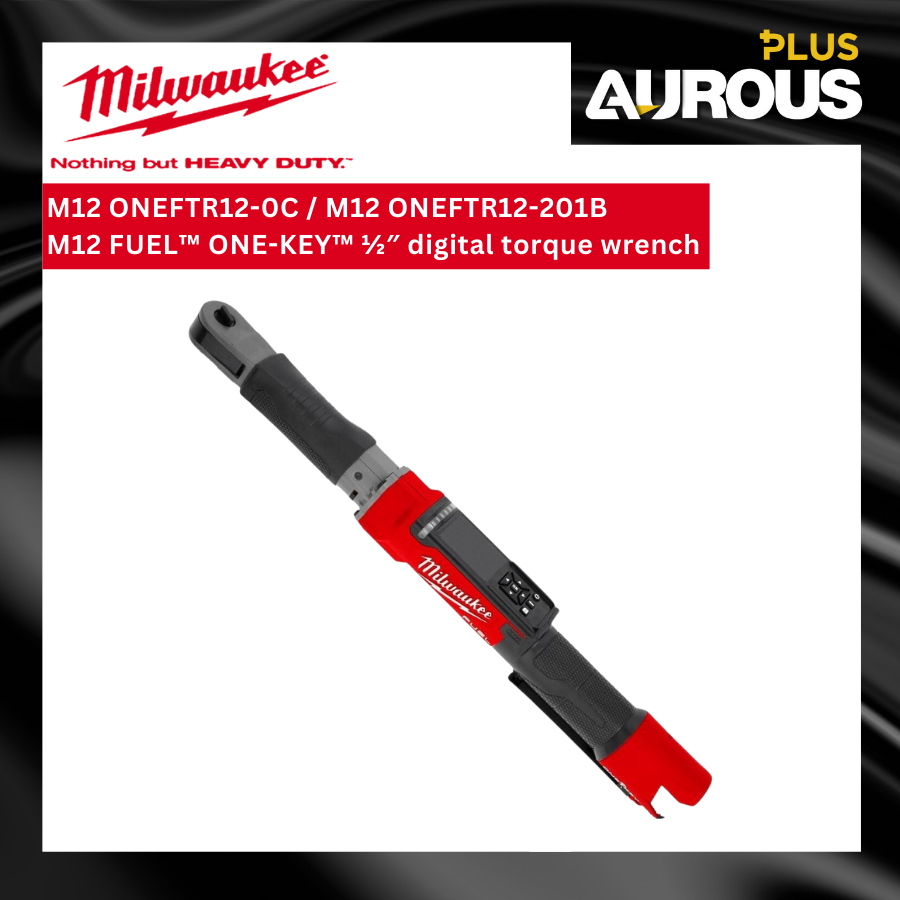 MILWAUKEE M12 FUEL 1/2'' ONE KEY SYSTEM DIGITAL TORQUE WRENCH (M12 ONEFTR12-0C / M12 ONEFTR12 ...