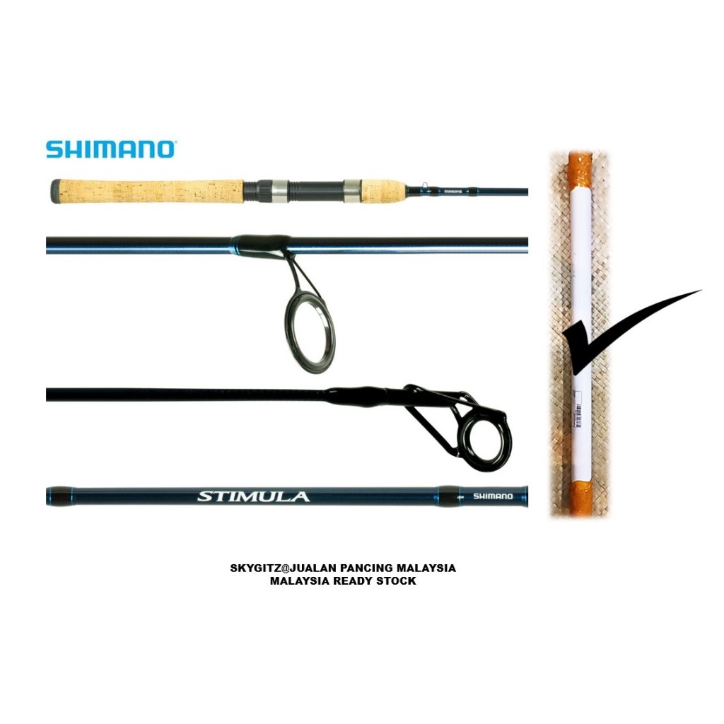 SHIMANO STIMULA S60MC S60ML2S S662ML2C Spinning Fishing Rod Joran, PVC ...