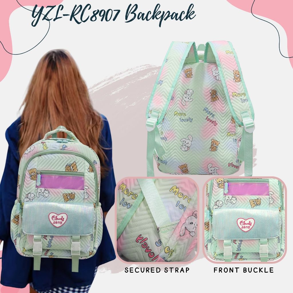 (YZL-RC8907 / 45CM ) CUTE Design Beg Galas Sekolah Rendah Menengah ...