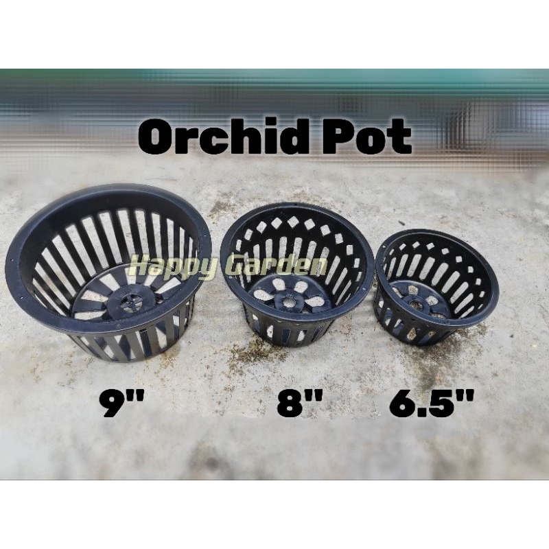 Black Plastic Orchid Pot Pasu Plastic Orkid 兰花塑料盆 | Shopee Malaysia
