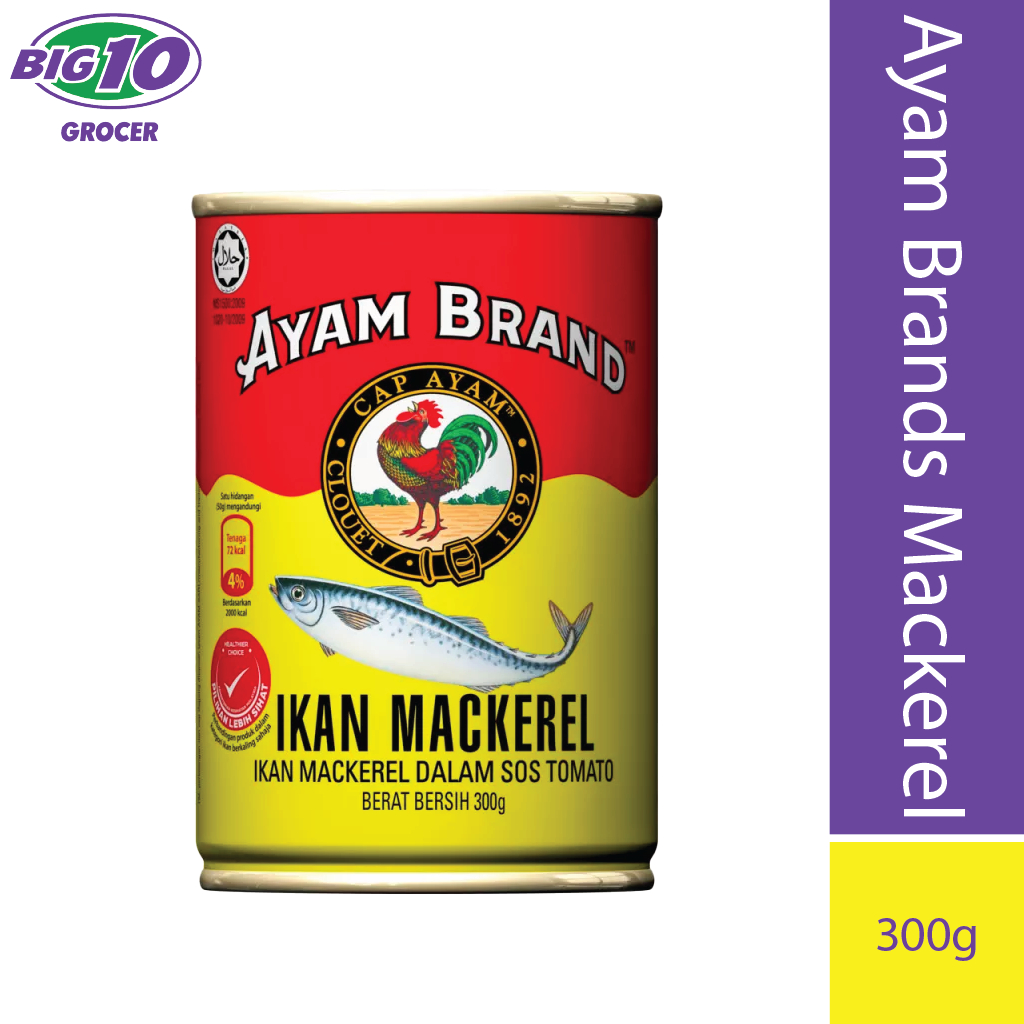Ayam Brand Mackerel in Tomato Sauce (300g) | Shopee Malaysia
