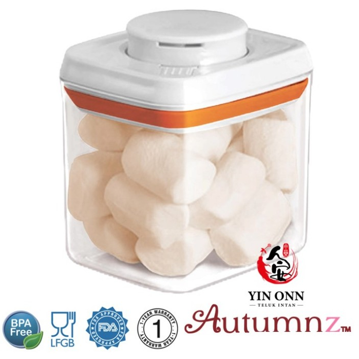 Autumnz One-Push Airtight Food Storage Container 320ml/150g (Clear ...
